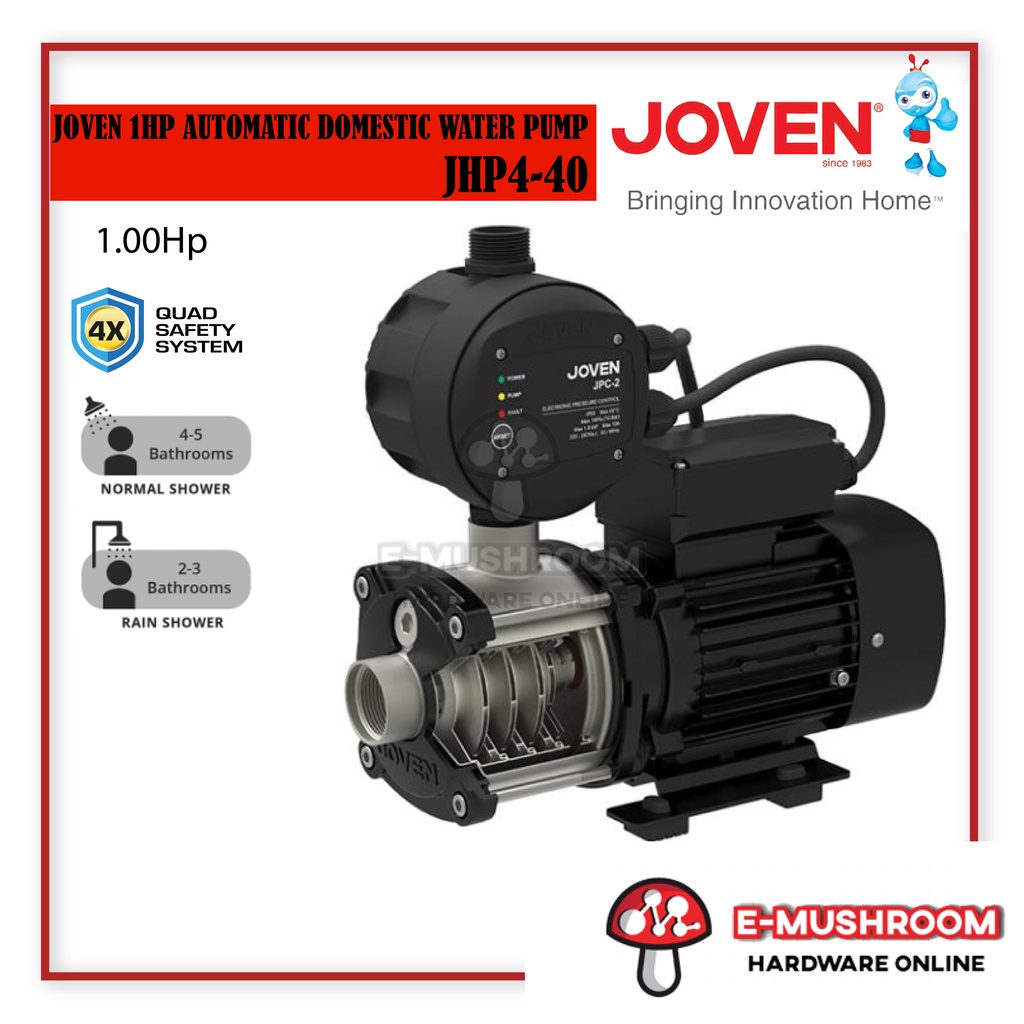 Joven JHP4-40 Automatic Domestic Water Pump (1.00HP) | Shopee Malaysia