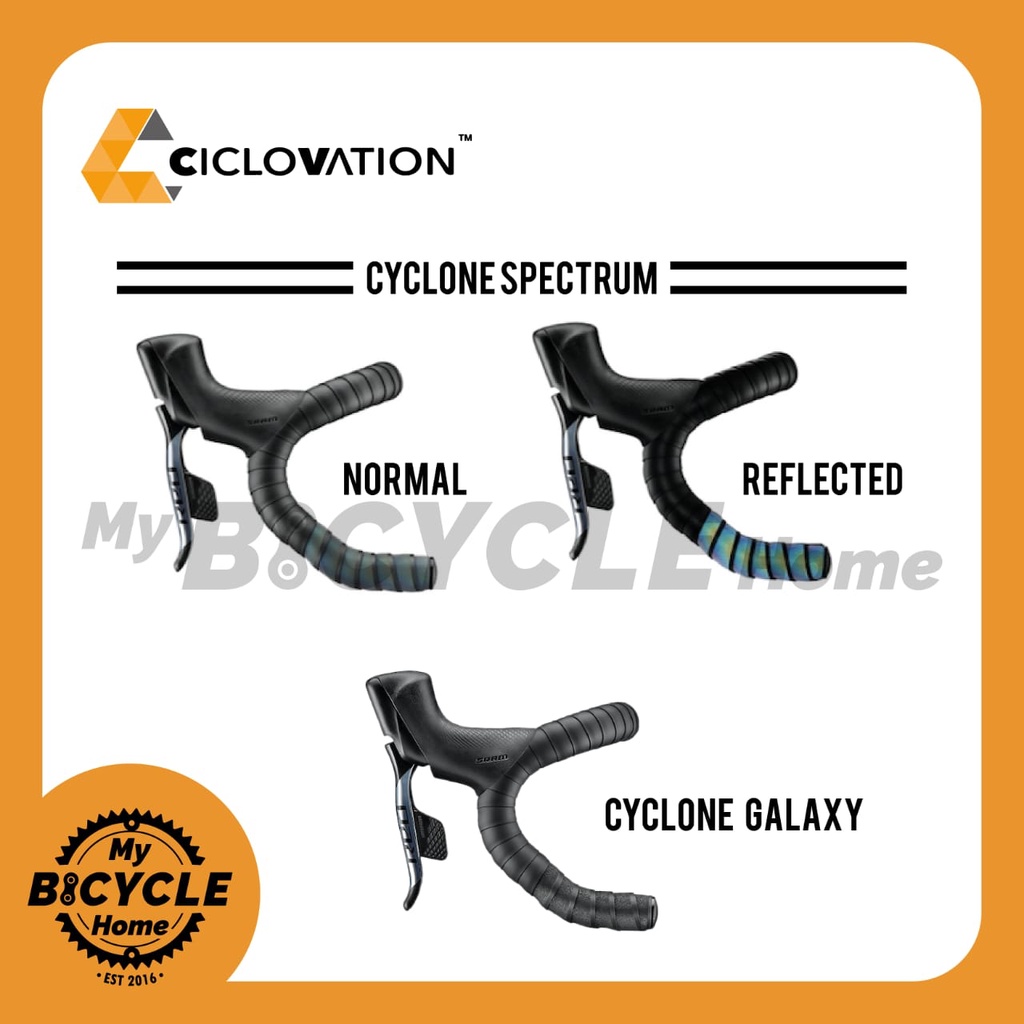 CICLOVATION PREMIUM LEATHER TOUCH_CYCLONE BAR TAPE 3MM | Shopee Malaysia