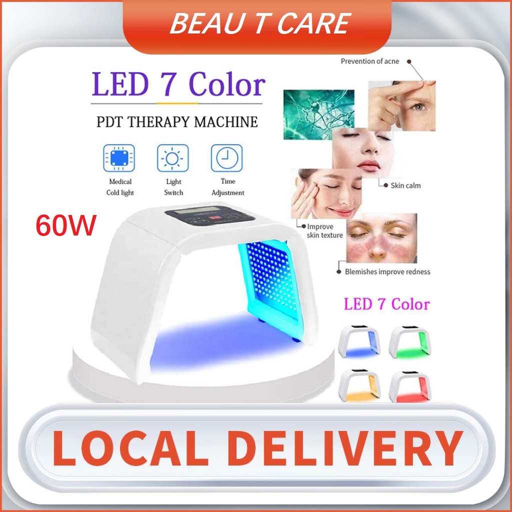 7 Colors LED PDT Photon Omega Light Mask Omelon Facial Skin Care ...