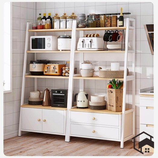 MultiLayer Storage Rack With Drawer Living Room Storage Shelf Bookshelf ...