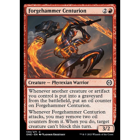 Forgehammer Centurion | [ONE][C][{2}{R}][Creature][MTG Singles] | Shopee Malaysia