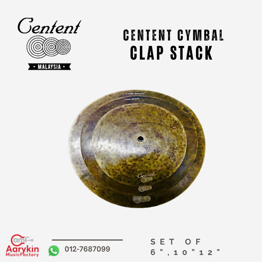 Centent Cymbals - Clap Stack (set of 8",10",12") | Shopee Malaysia