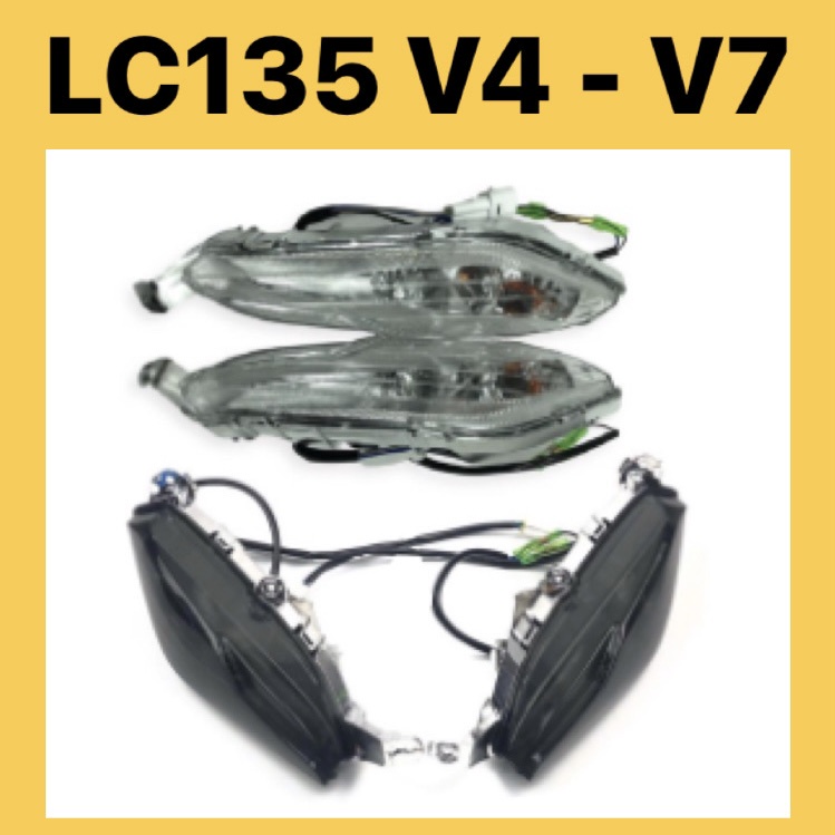 YAMAHA LC135 New V4 V5 V6 Front Signal Lamp Light FSS LED Standard LAMPU SIGNAL DEPAN TINTED ...