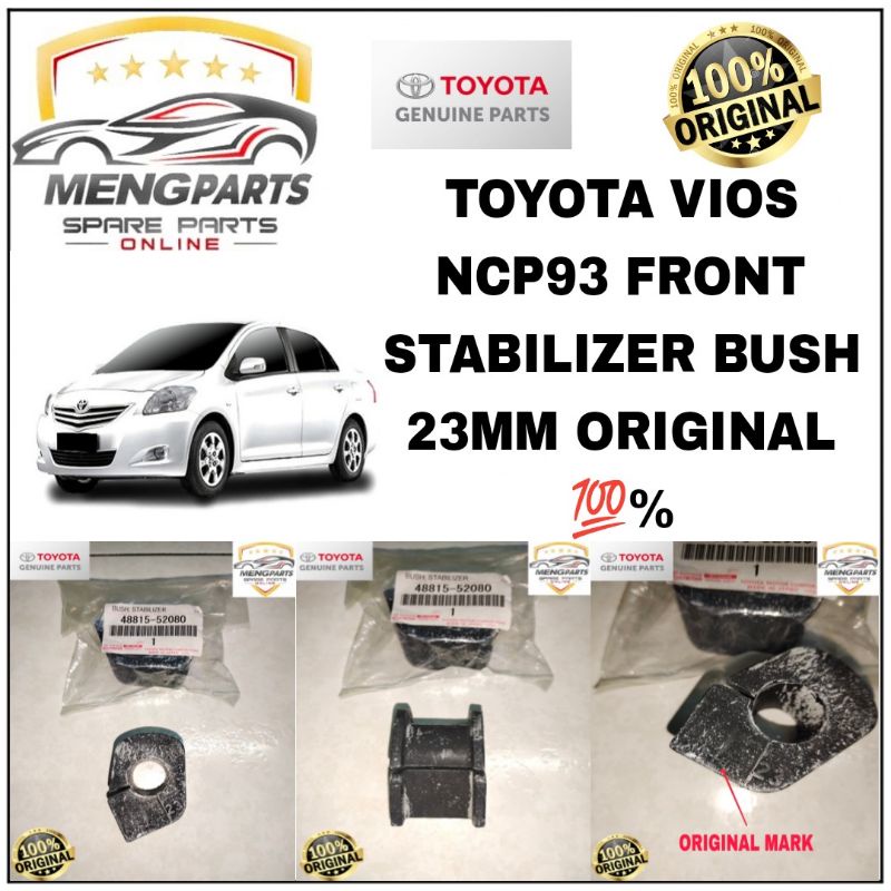 ORIGINAL 💯% TOYOTA VIOS NCP93 FRONT STABILIZER BUSH 23MM * PRICE FOR ...