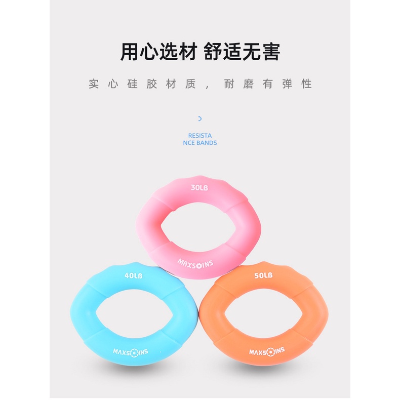 Finger Grip Silicone Strength Trainer Stroke Physio Hand Exercise ...