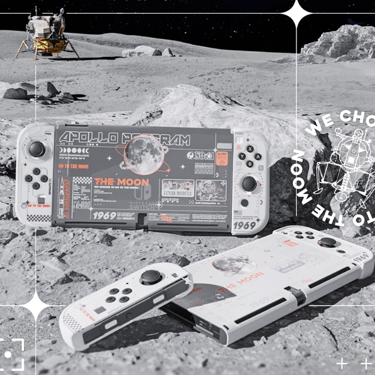 Geekshare Transparent Protective Case Apollo Program Theme Hard Detachable Protective Case for ...