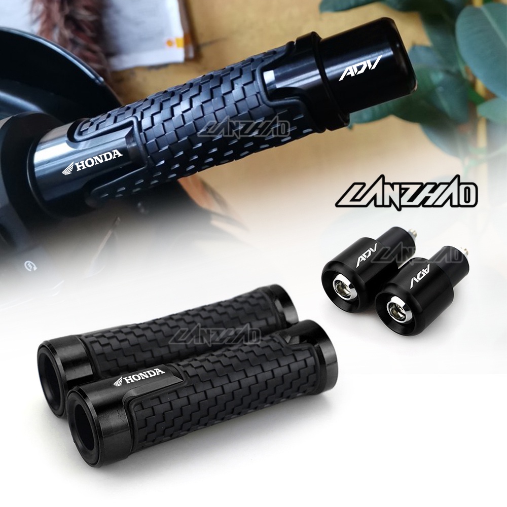 For HONDA ADV150 ADV 160 Hand Grips Motorcycle CNC Handle Bar End Plugs ...