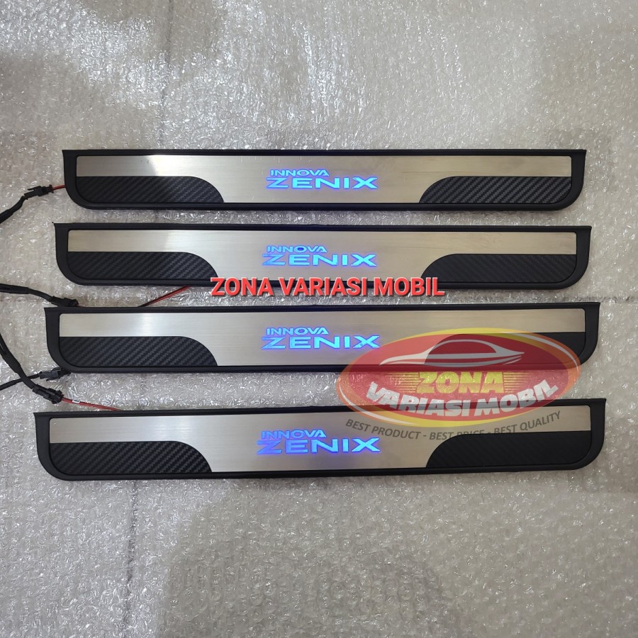 Innova Zenix 2023 side Sill plate Led lights / Non Led side scuff plate ...