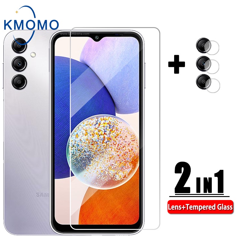 [2 in 1] Tempered Glass For Samsung Galaxy A05 A05s A04 A04s A04e A03 A03s A02 A02s Clear Screen ...