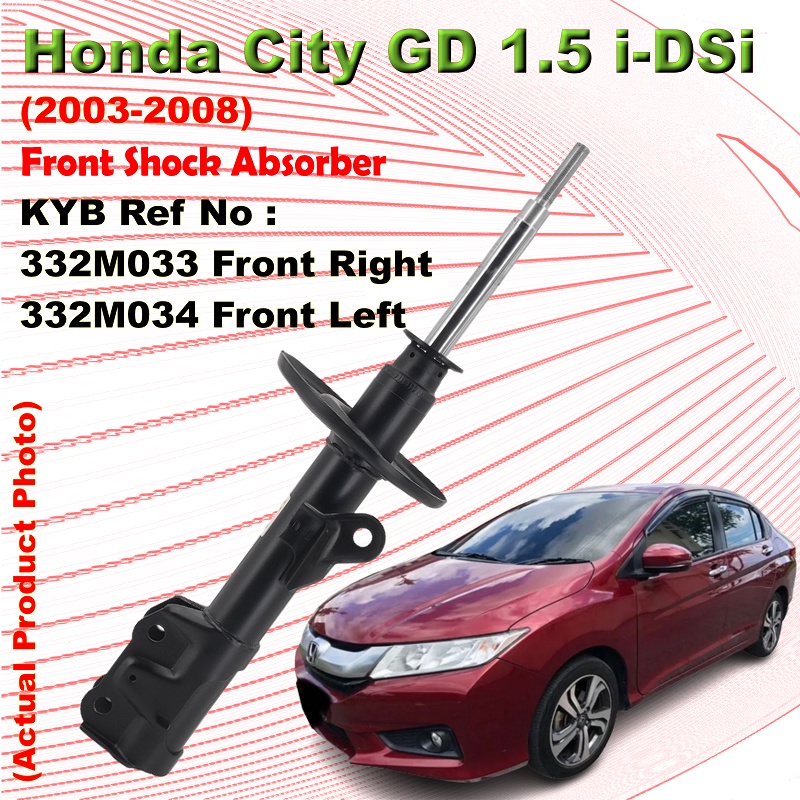Honda City GD 1.5 iDSi (2003-2008) Front and Rear Shock Absorber (2Pcs ...