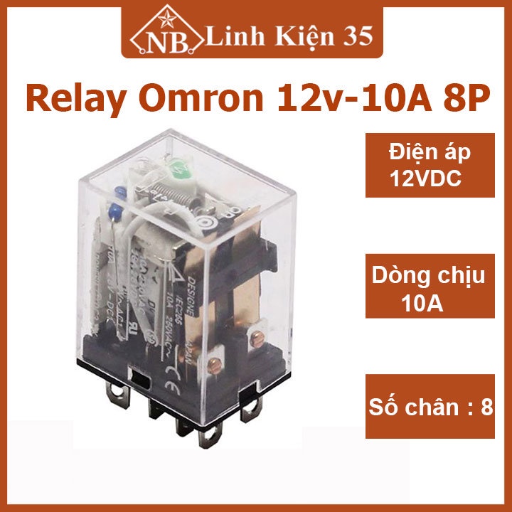 Relay Omron 12v-10A 8 pins, circuit switching, flexible, useful ...