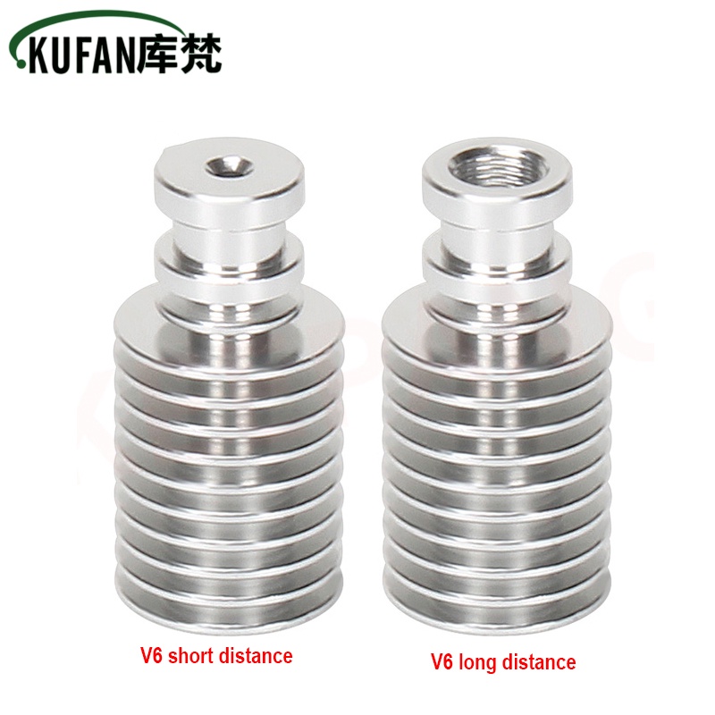 E3D V6 Extruder Radiator Heat Sink All-Metal Long / Short distance Heat ...