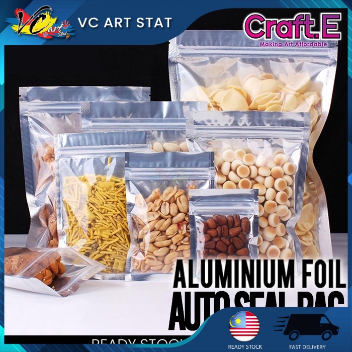 ±100pcs/50pcs - Extra Thick Auto Seal Aluminium Plated Sleep packing ...