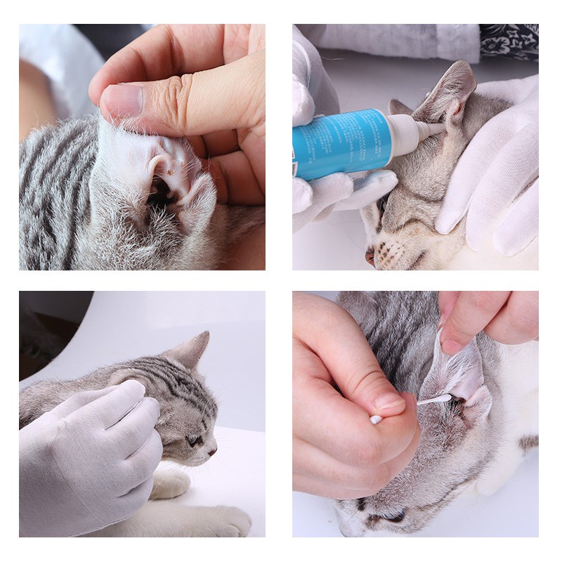 Dorrikey Pet Cat Dog Ear Cleaner Ear Drop Earmite Pencuci Pembersih ...