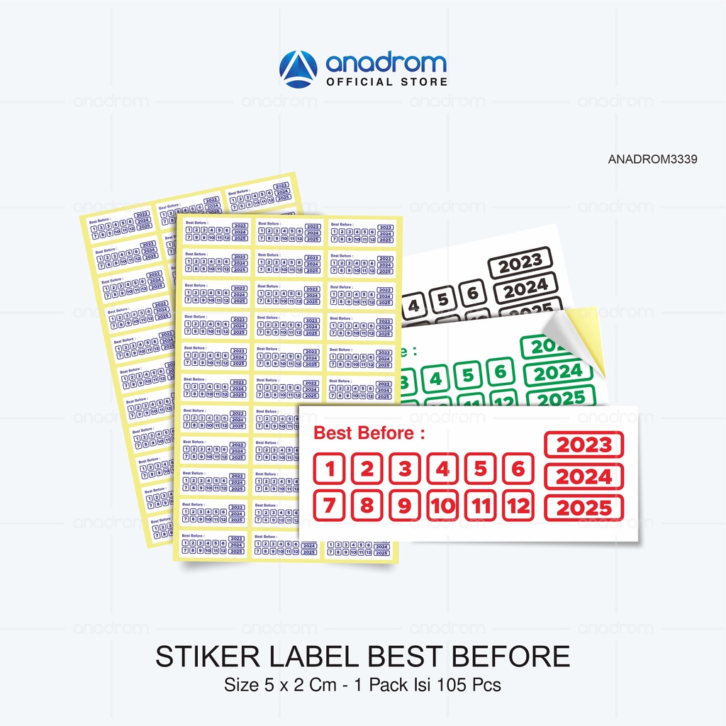 Best Label Sticker Before | Sticker Label Expired Date | Size 5x2 Cm ...