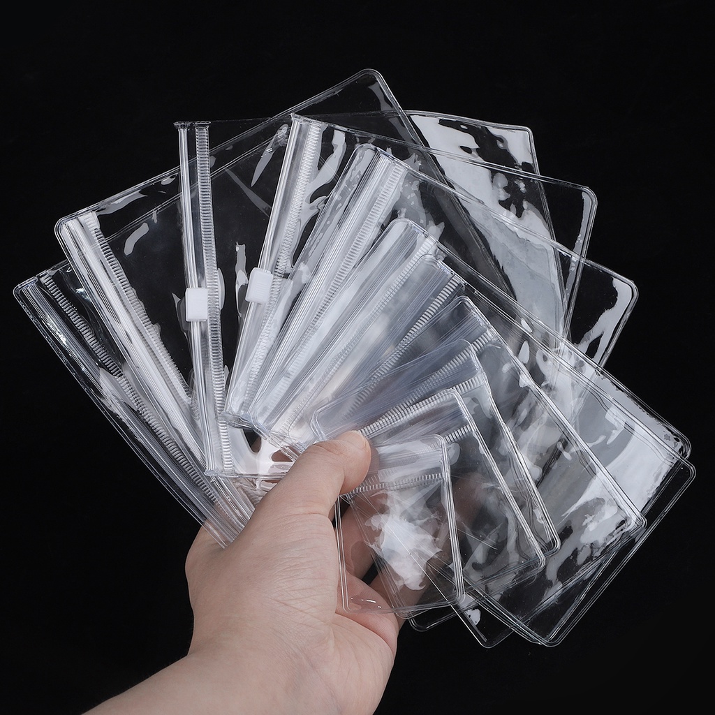 10-50PCS Transparent Small Ziplock Plastic Bags Jewelry Gift Reclosable ...