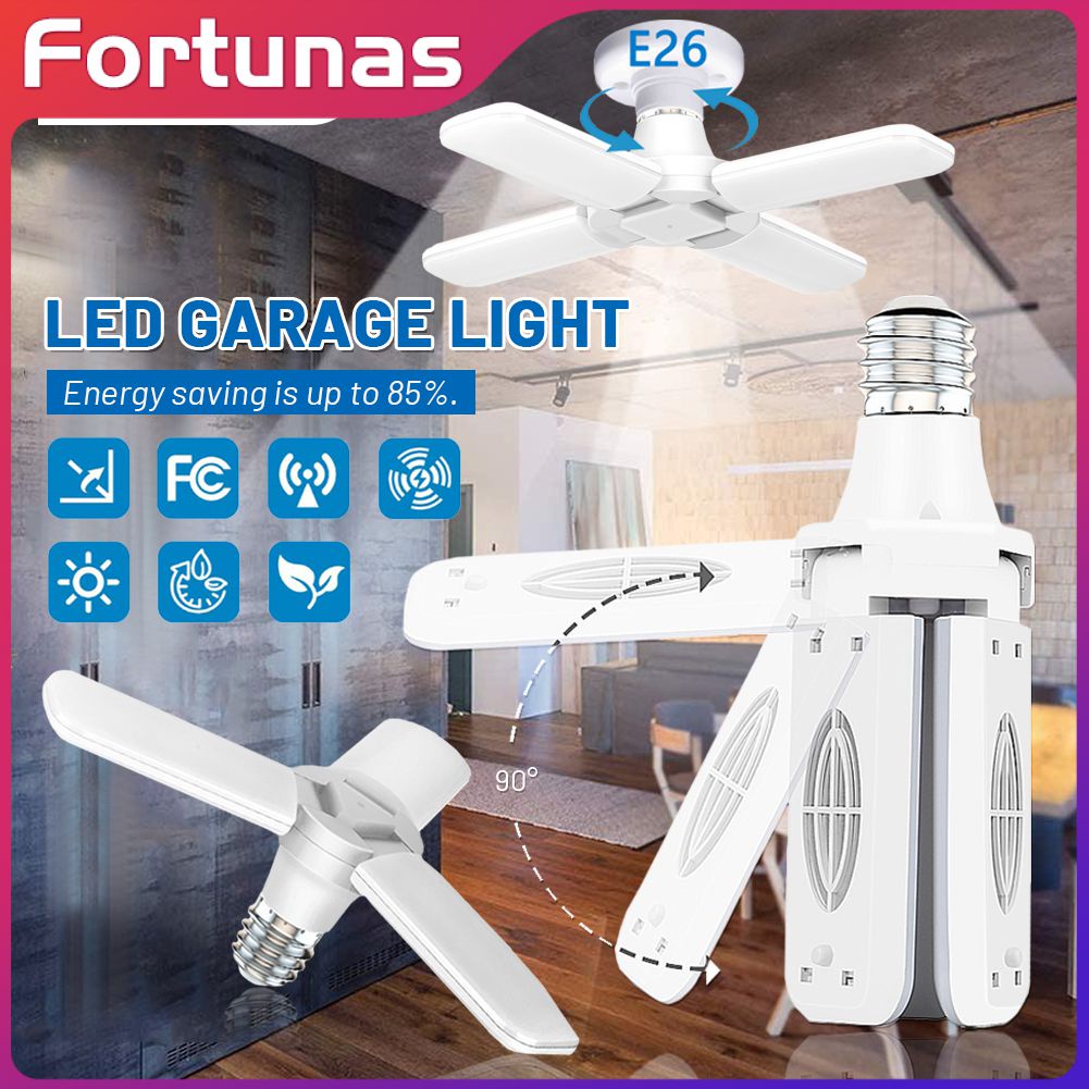 Foldable Fan Blade Bulb E27 6000k Fan Blade Led Bulb Bright Folding ...