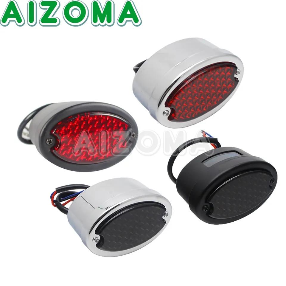 LED Motorcycle Rear Taillight 12V For Harley Softail Chopper Bobber Cat ...