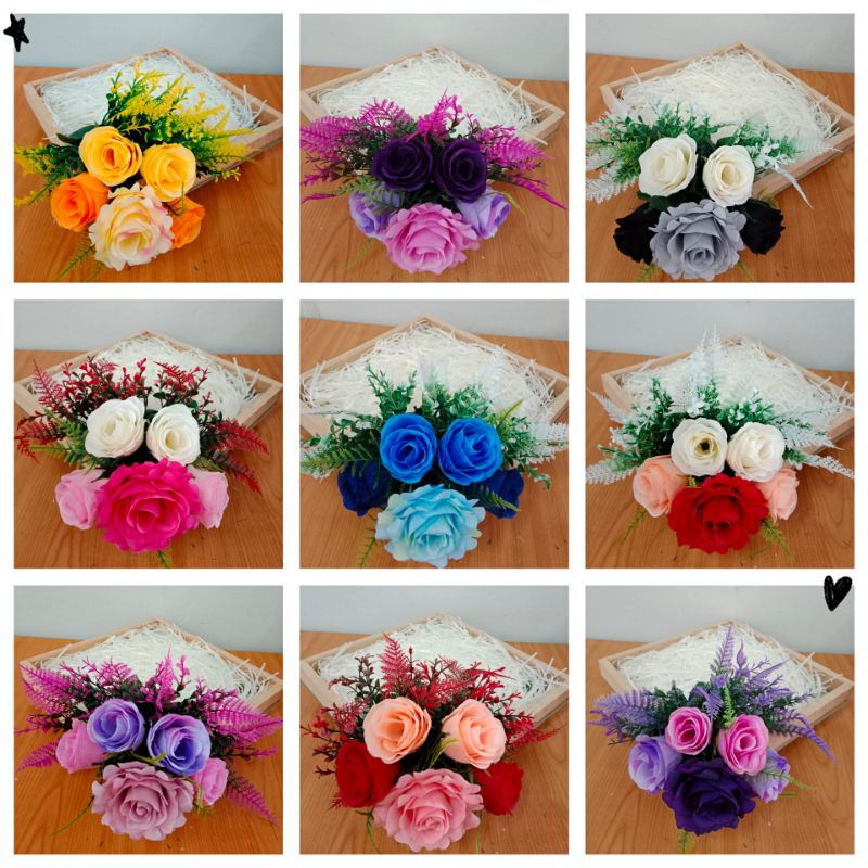 Dulang Dengan Bunga Rose Hantaran Siap Gubah | Shopee Malaysia