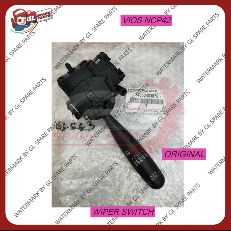 WIPER SWITCH ORIGINAL TOYOTA VIOS NCP42 84652-0D070 | Shopee Malaysia