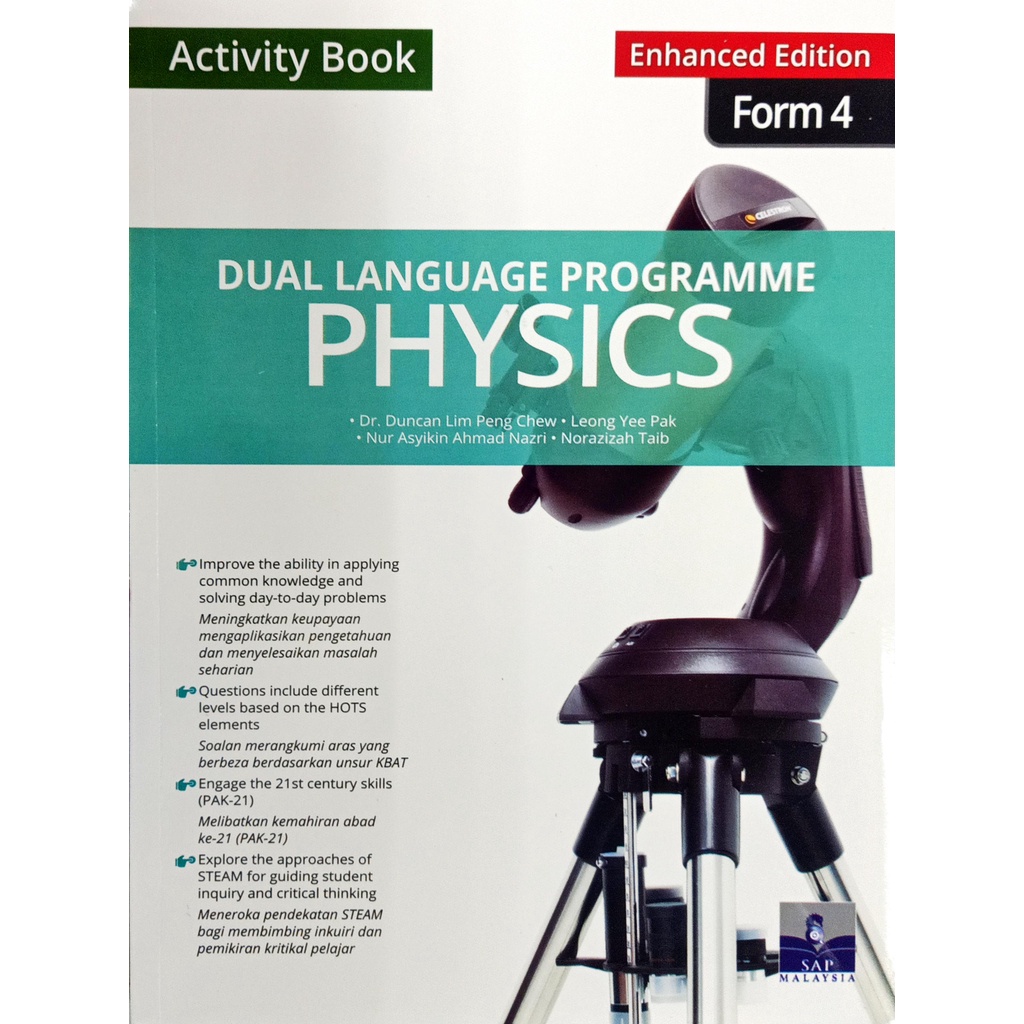 Buku Latihan: Activity Dual Language KSSM Form 4 - Physics / Chemistry ...