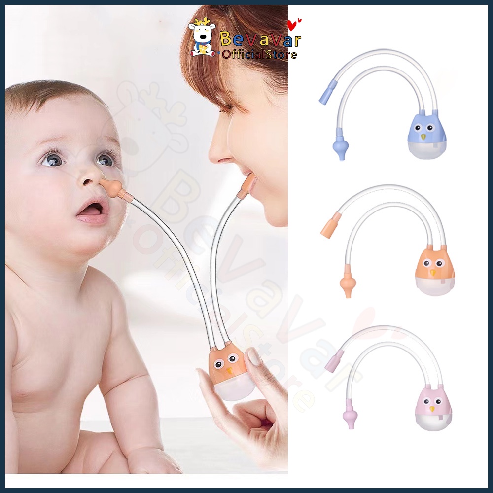 BEVAVAR Baby Nasal Aspirator Nose Cleaner Booger Remover Penyedut Anti ...