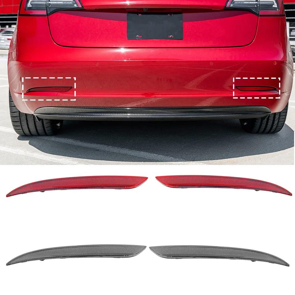 New Tesla Car Rear Bumper Reflector Light Accessories Left Right For ...