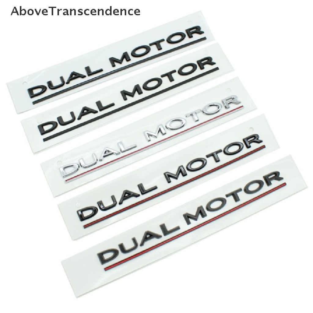 Above DUAL MOTOR Underlined Letters Emblem for Tesla Model 3 Car ...