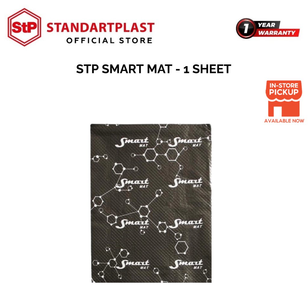 STP Smart Mat Bulk Pack 1 Sheet Russia Car Soundproof Insulation 2mm mastic vibration-absorbing ...