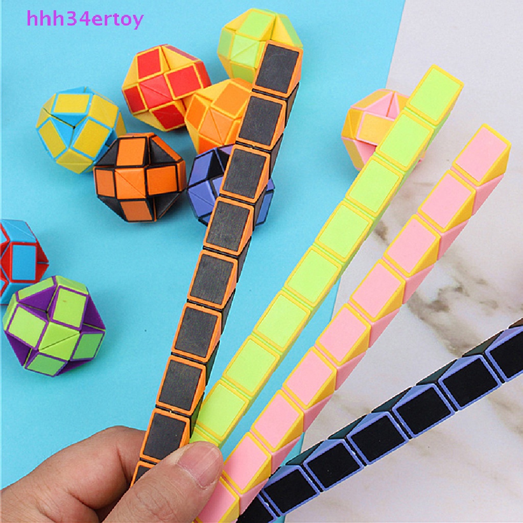 hhh34ertoy> 1Pc 3D Magic Cube Kids Educational Intelligence Magic Snake ...