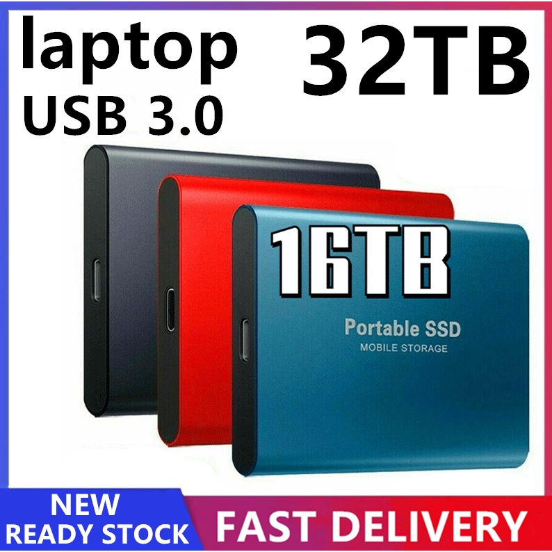 SSD High Speed Hard Disk External 32TB/16TB/8TB Solid State Drives USB ...