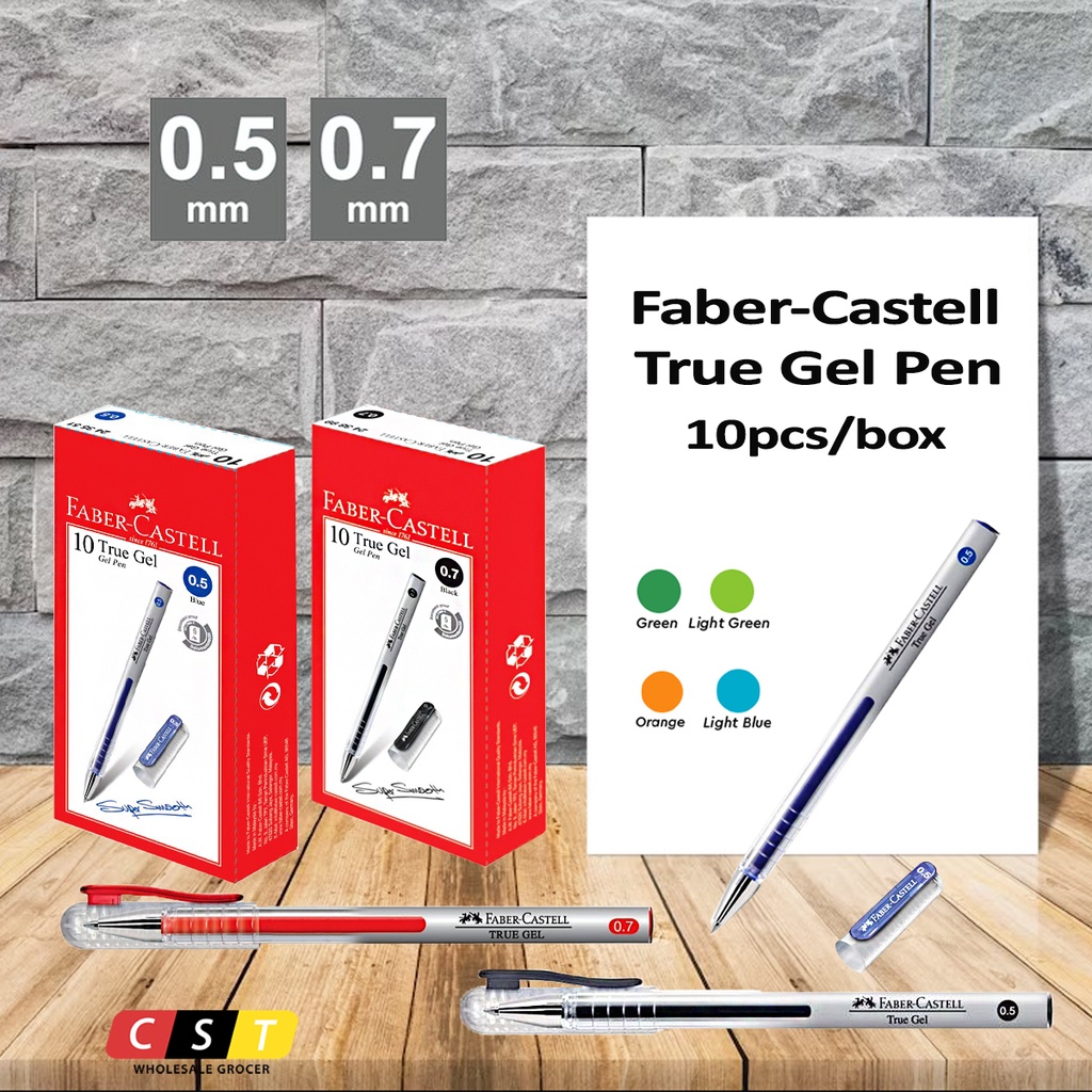 Faber-Castell True Gel Pen (0.5 / 0.7) [10 pcs/box] | Shopee Malaysia