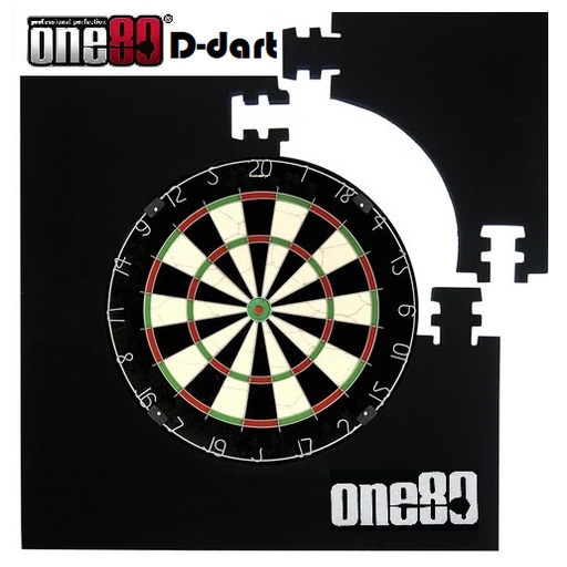 ONE80 DARTBOARD SURROUND - (BLACK) 4PCS EVA SQUARE DART BOARD SURROUND ...