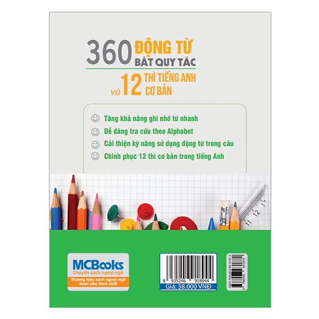 Book - 360 irregular verbs and 12 basic English tenses | Shopee Malaysia