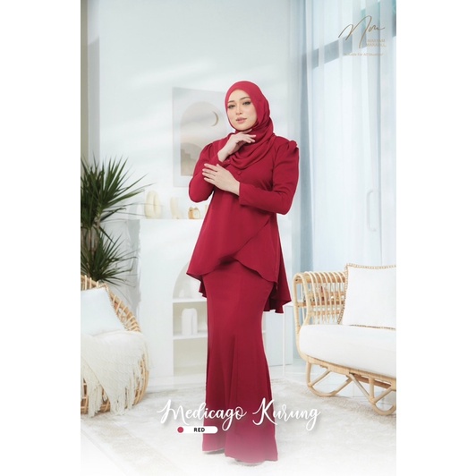 BAJU PEPLUM KURUNG MODEN MAR BAJU RAYA 2023 MAROON DUSTY PINK SALMON ...