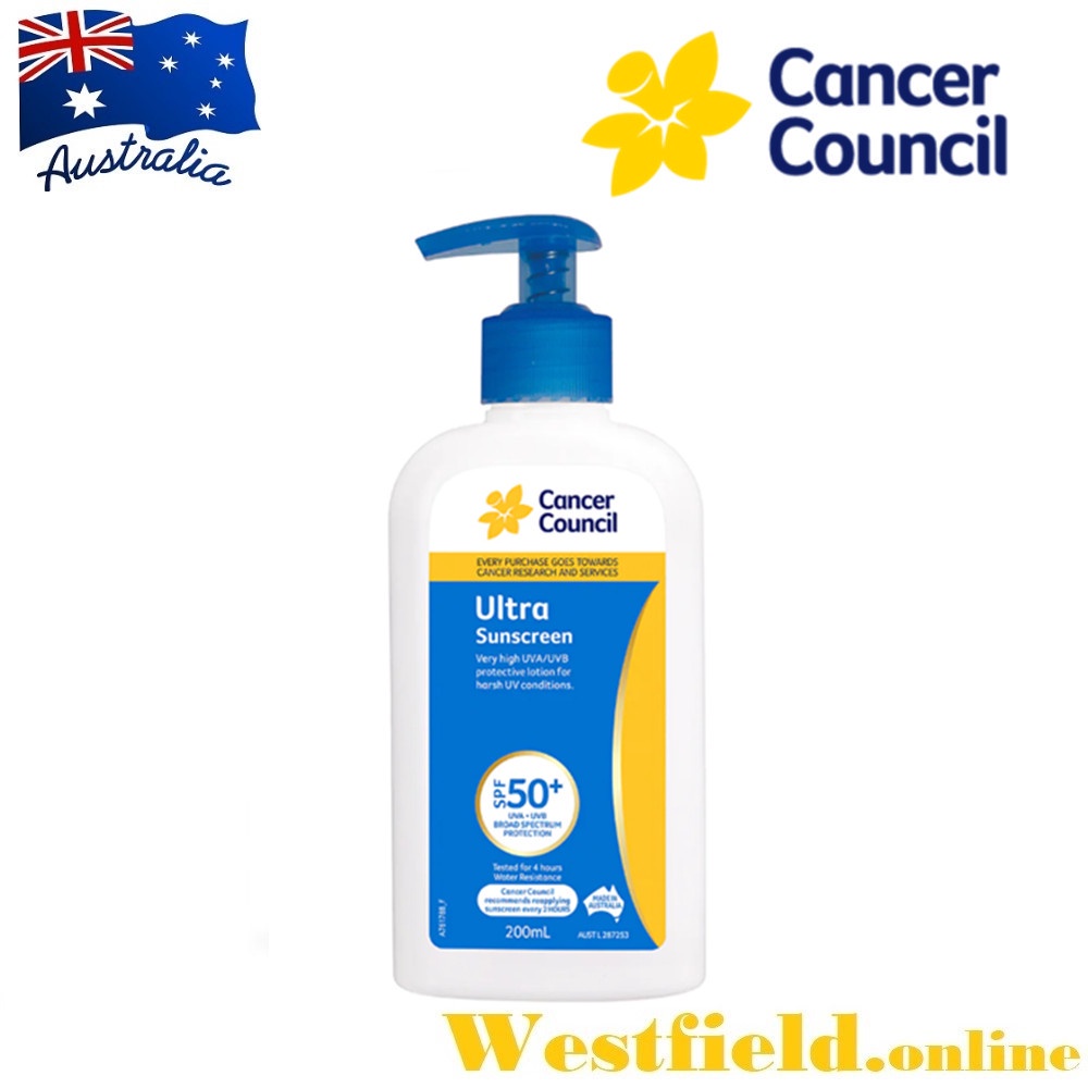 [Australia Import EXP 08/2026] Cancer Council SPF 50+ Ultra Sunscreen ...