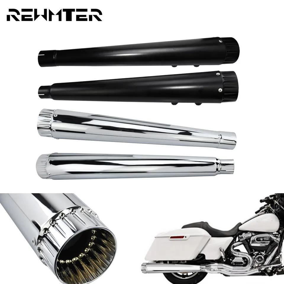 Motorcycle Megaphone Mufflers Exhaust Pipes Slip-On Exhaust For Harley ...