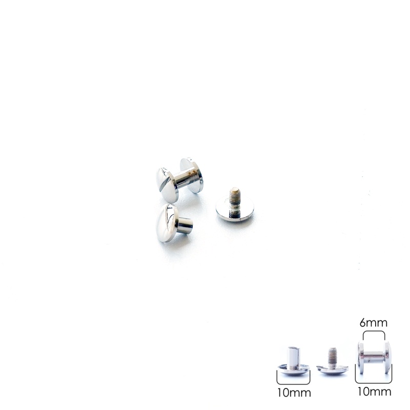 (2 sets) 10mm x 6mm Screw Post, Col. Gold, Nickel, Bronze & Black ...