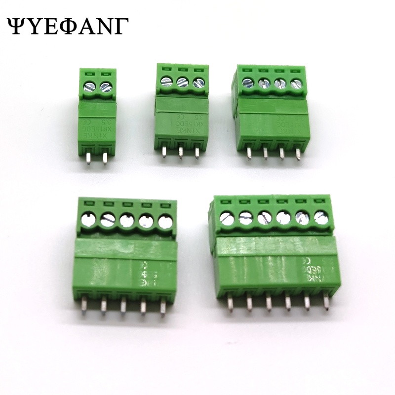 5sets 2/3/4/5/6/7/8/9/10 Pin Straight Needle 15EDG 3.5mm KF2EDG 3.5mm Pitch PCB Screw Terminal ...
