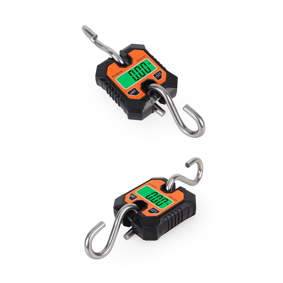 Electronic Hanging Scales 100kg 50g Digital Stainless Steel Hook ...