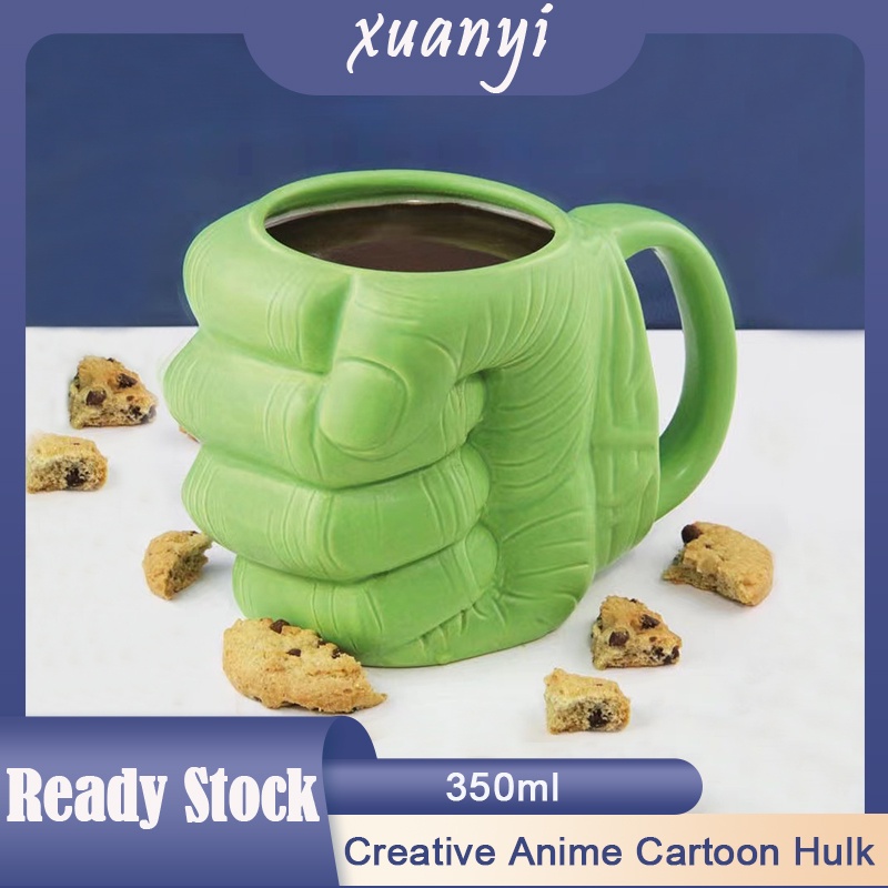 Creative Anime Cartoon Hulk Fist Ceramic Mug Hulk Coffee Mug Hulk ...