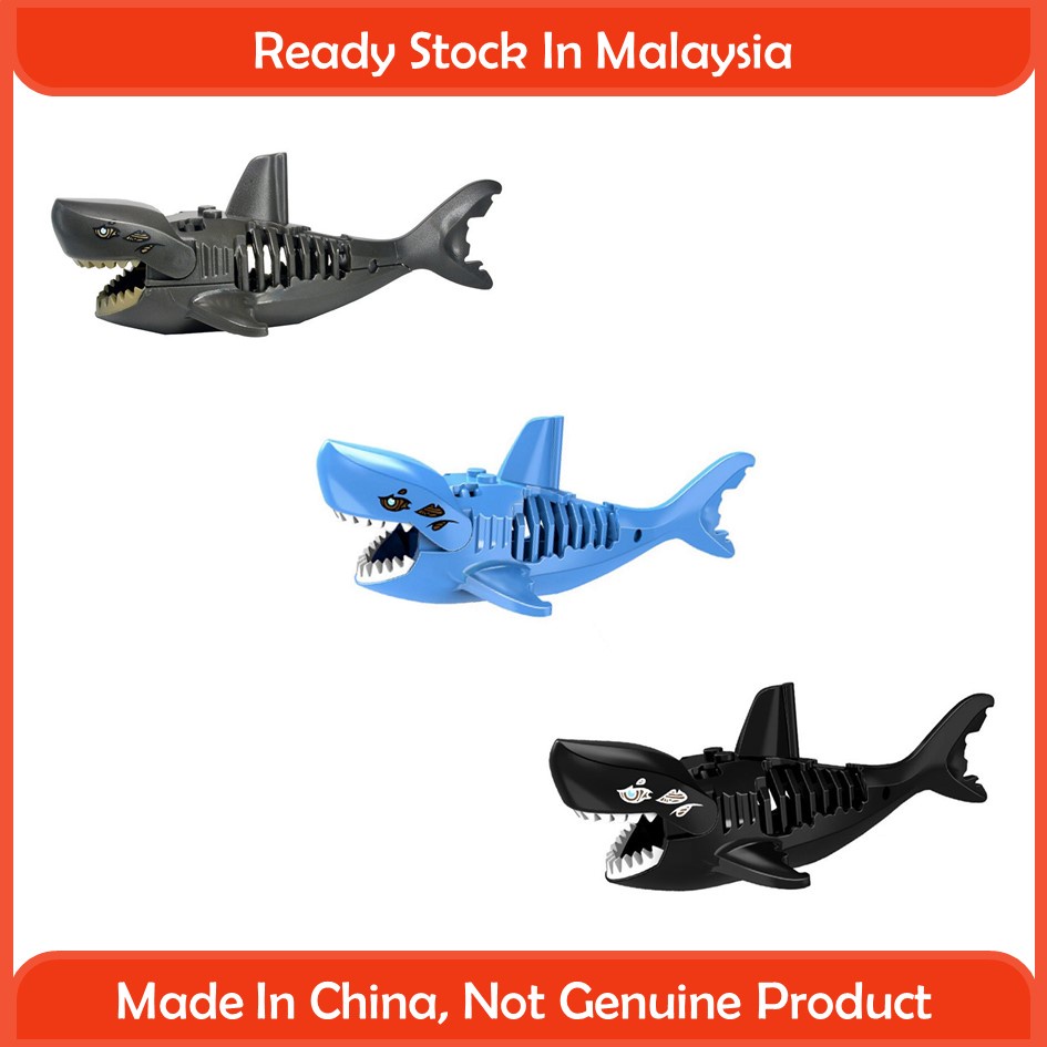 Ocean Killer Shark Mount Lego Mini Figure Building Block Collection MOC ...