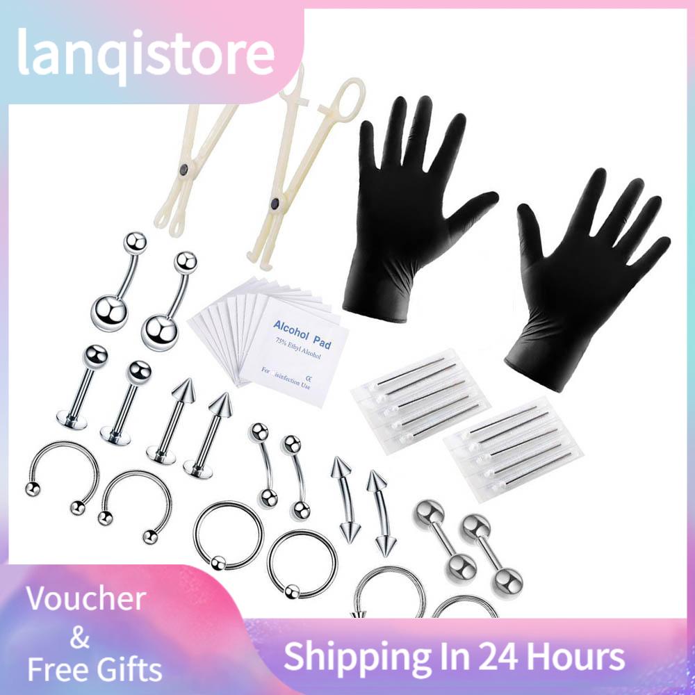 Lanqistore Body Piercing Tool Kit Complete Professional Lightweight ...