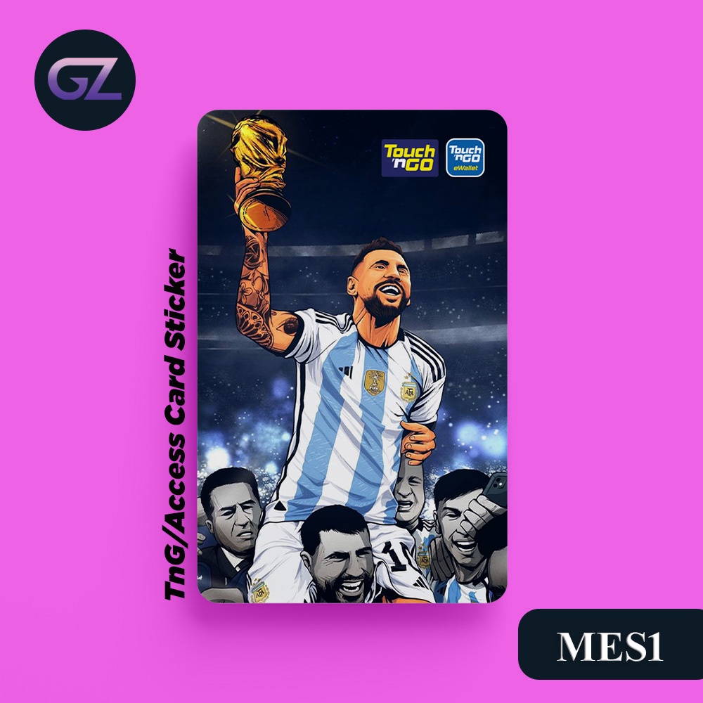 Messi - Access Card and Touch N Go Sticker (Waterproof, High Quality ...