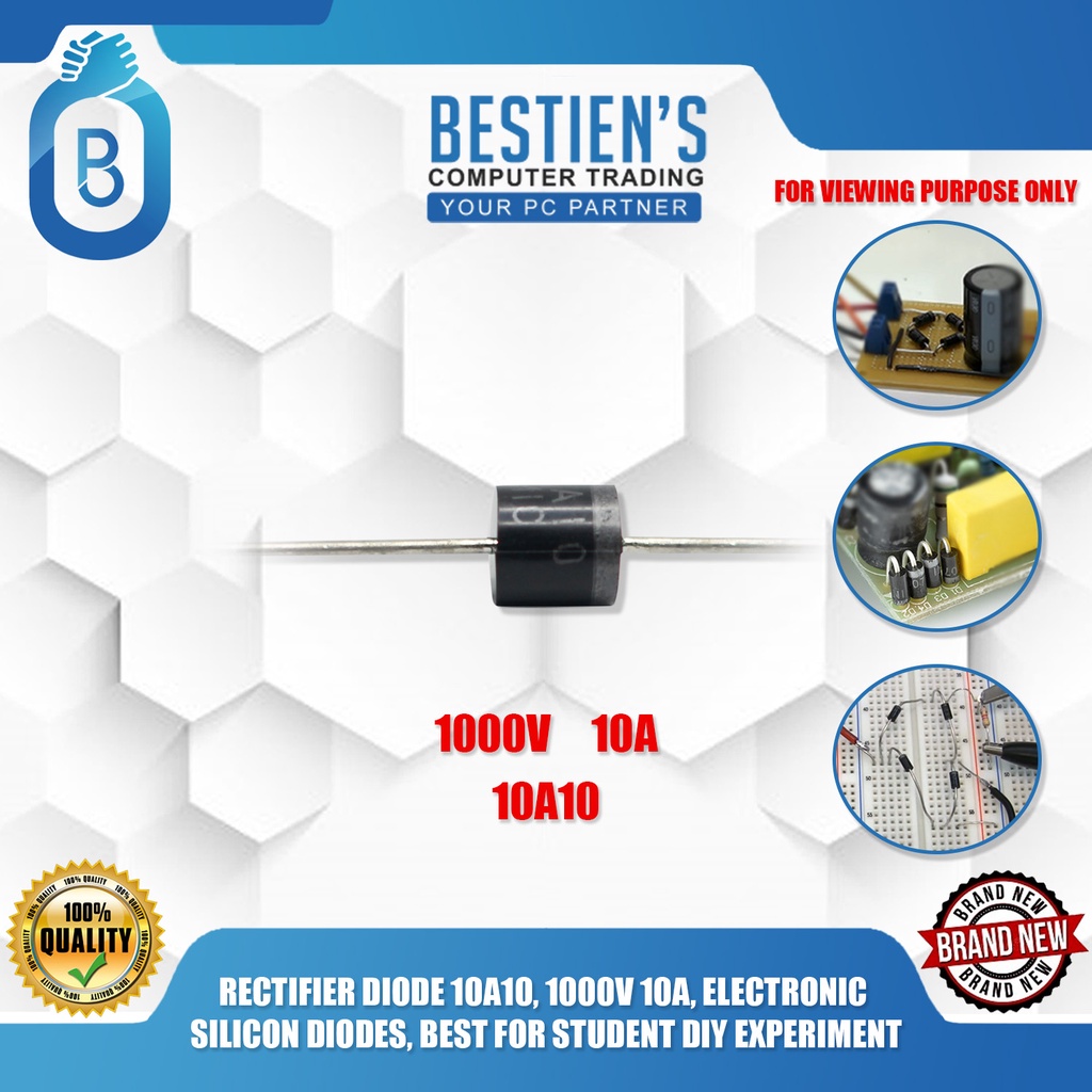 RECTIFIER DIODE 10A10, 1000V 10A, ELECTRONIC SILICON DIODES, BEST FOR ...