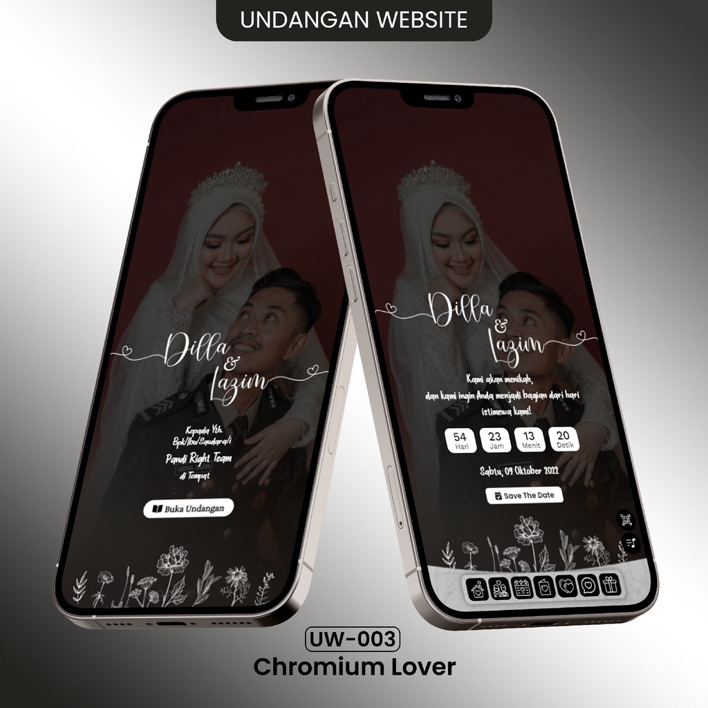 Uw-003 | Website Digital Invitation | Wedding/engagement/circumcision ...