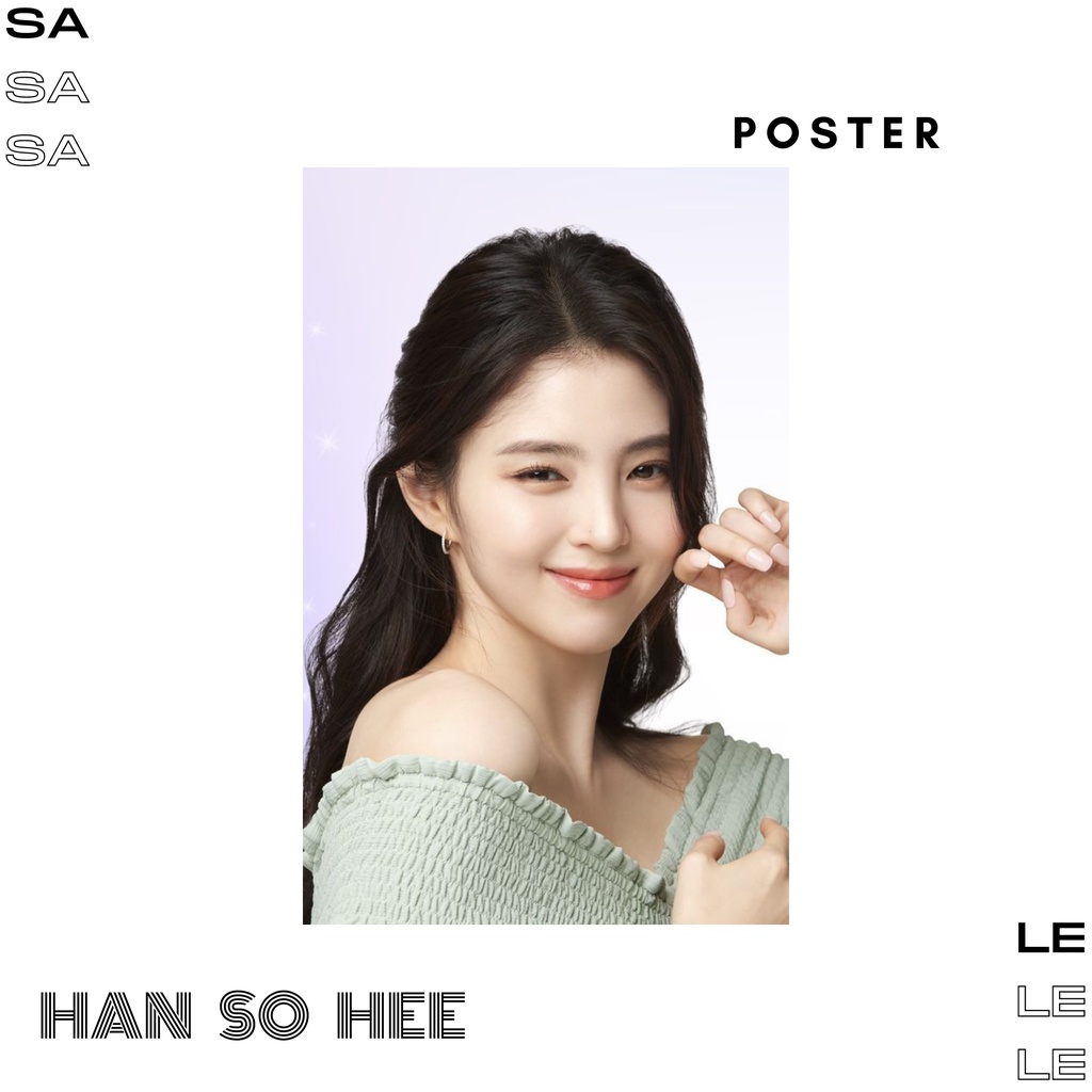 Han SO HEE Wall POSTER - A3/A4 Size (Can Be Custom Picture) | Shopee ...