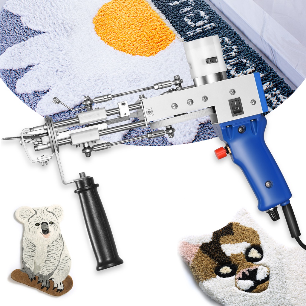 HG 2 in 1 Tufting Gun(Cut Pile and Loop Pile )Electric Carpet Rug Guns ...