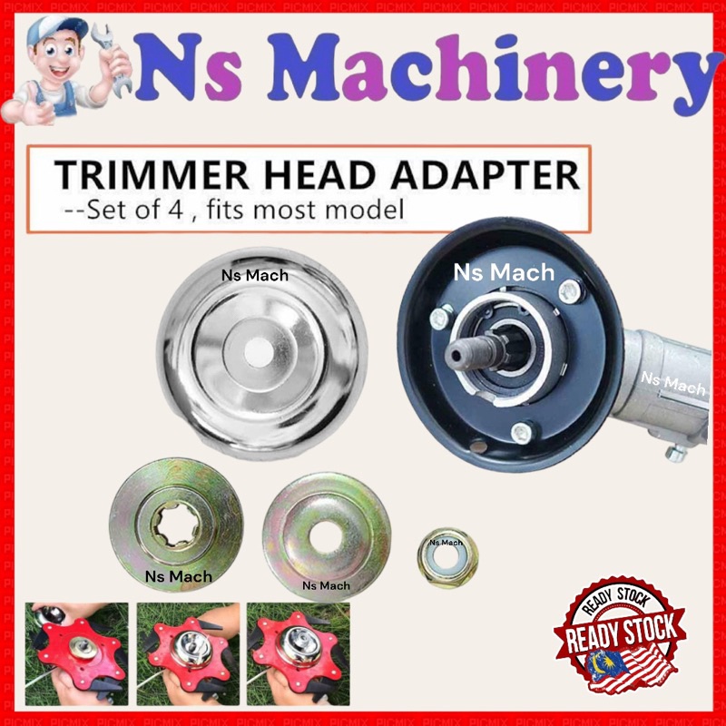 4Pcs Outdoor Trimmer Head Adaptors Kit Lawn Mower Head Adaptor ...