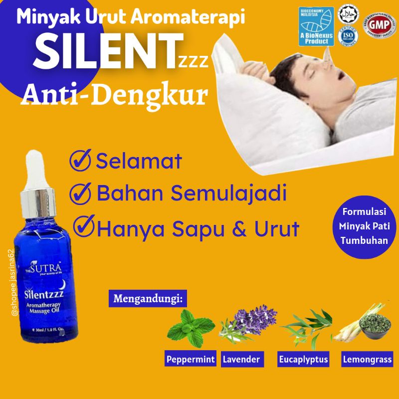 🔥SHIP TODAY🔥 Minyak Aromaterapi Silentzzz Anti Dengkur Anti Snoring ...